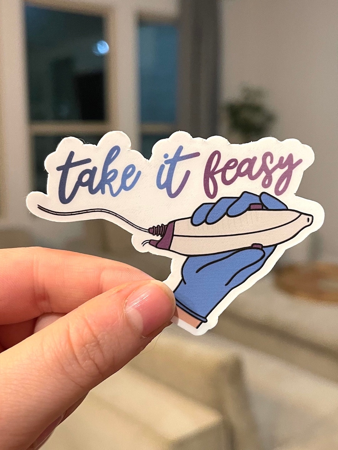 FEES Sticker, Endoscopy, Acute Care SLP Sticker, Take It Feasy - Etsy