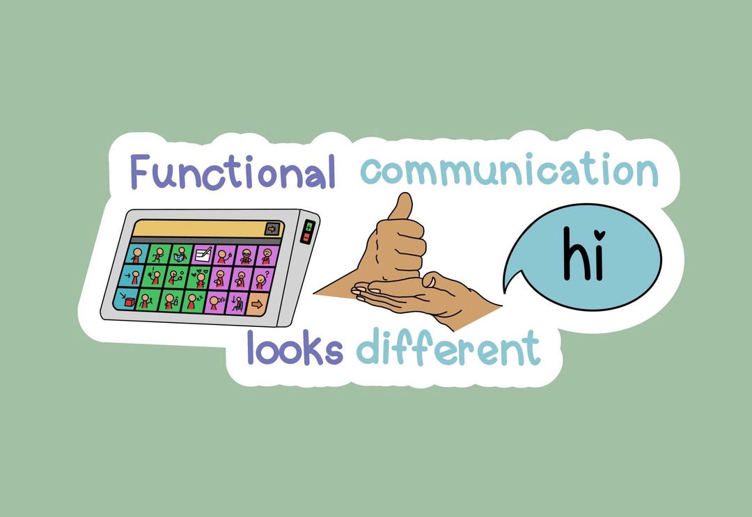 Communication SLP Sticker, Pediatric SLP, Speech Therapy Gifts - Etsy