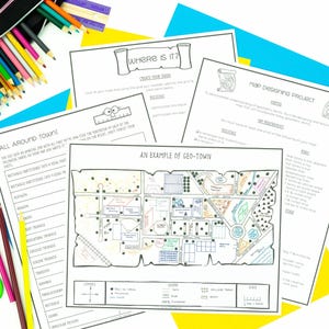 Geometry Project Based Learning Hands-on Map Skills Math Activity for ...