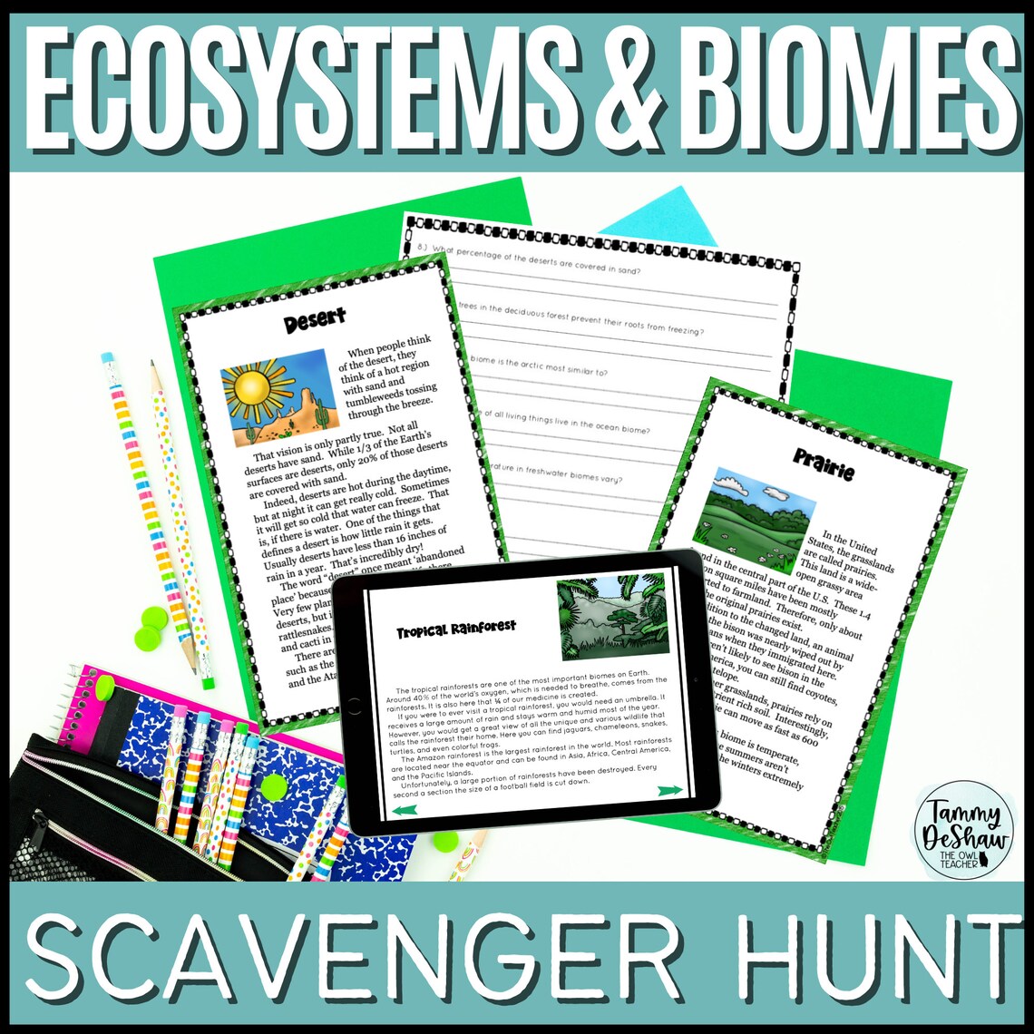Ecosystems Scavenger Hunt Printable & Digital - Etsy