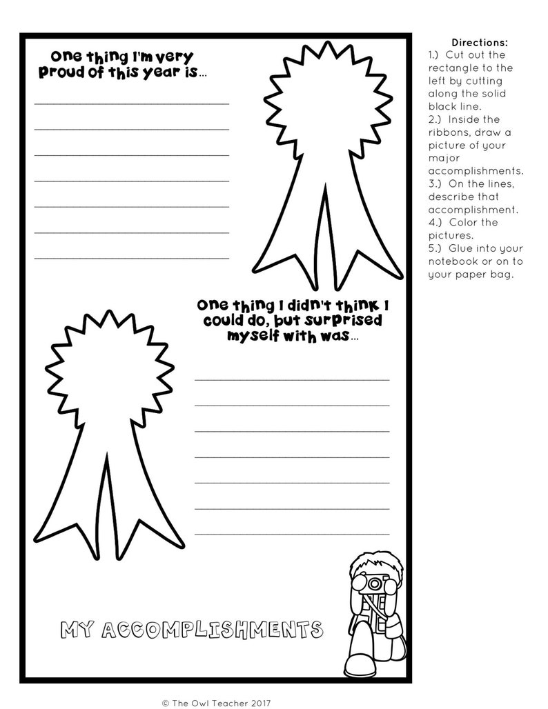 End of the Year Snapshots of a School Year Memory Book - Etsy