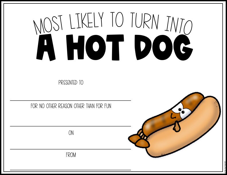 End of the Year Awards Student Certificates Class Awards - Etsy