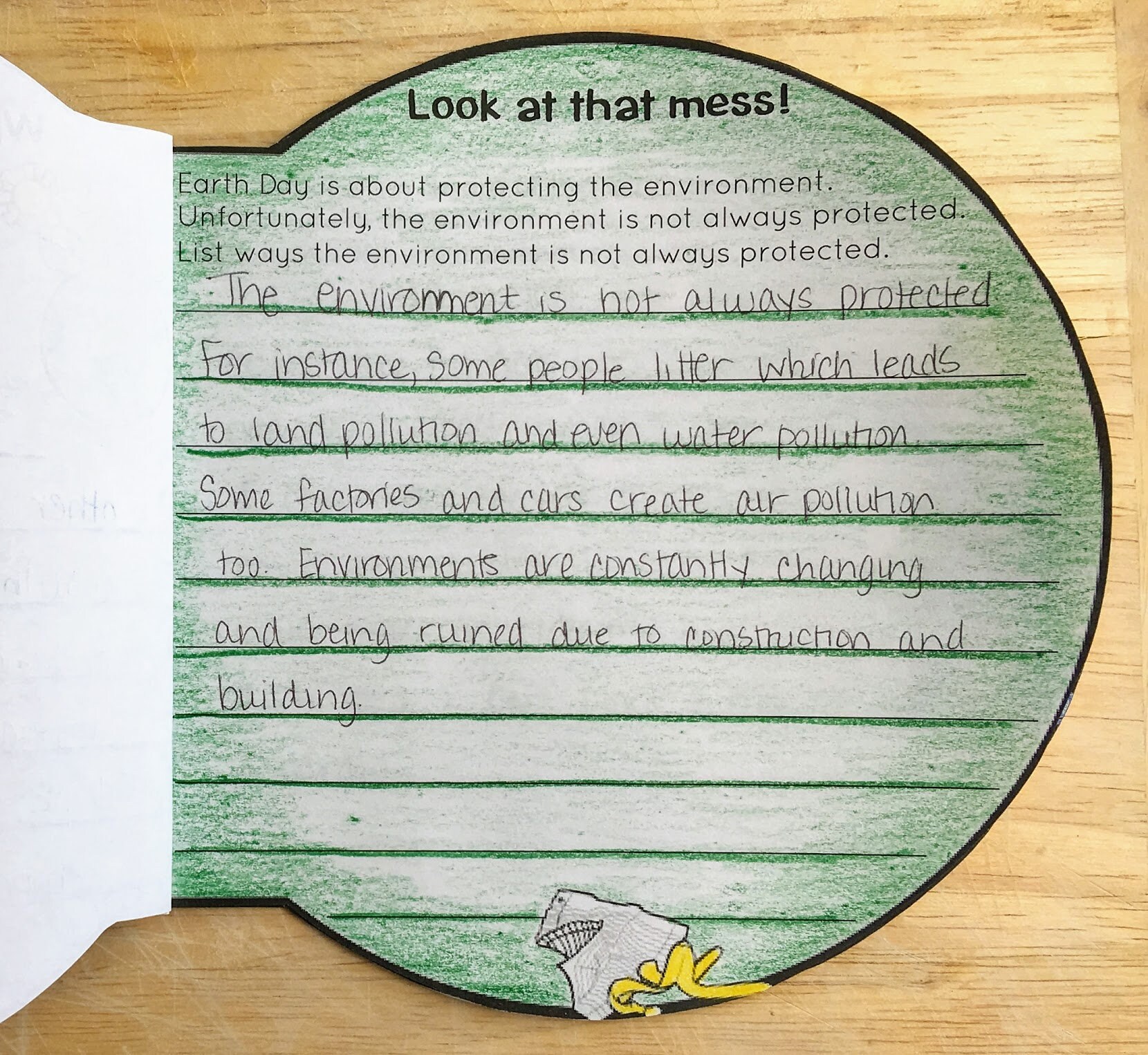 Earth Day Activities | Earth Day Writing and Craft Booklet - Etsy