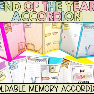 End of the Year Activity End of the Year Memory Accordion Book - Etsy