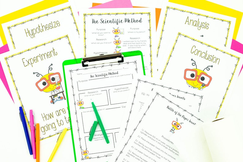 Scientific Method Worksheets | Labs | Lesson Plans | Unit - Etsy