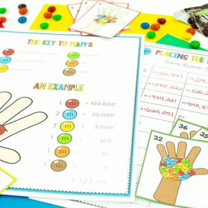 Place Value Multi-digit Numbers Math Game Multiplying by Tens Expanded ...