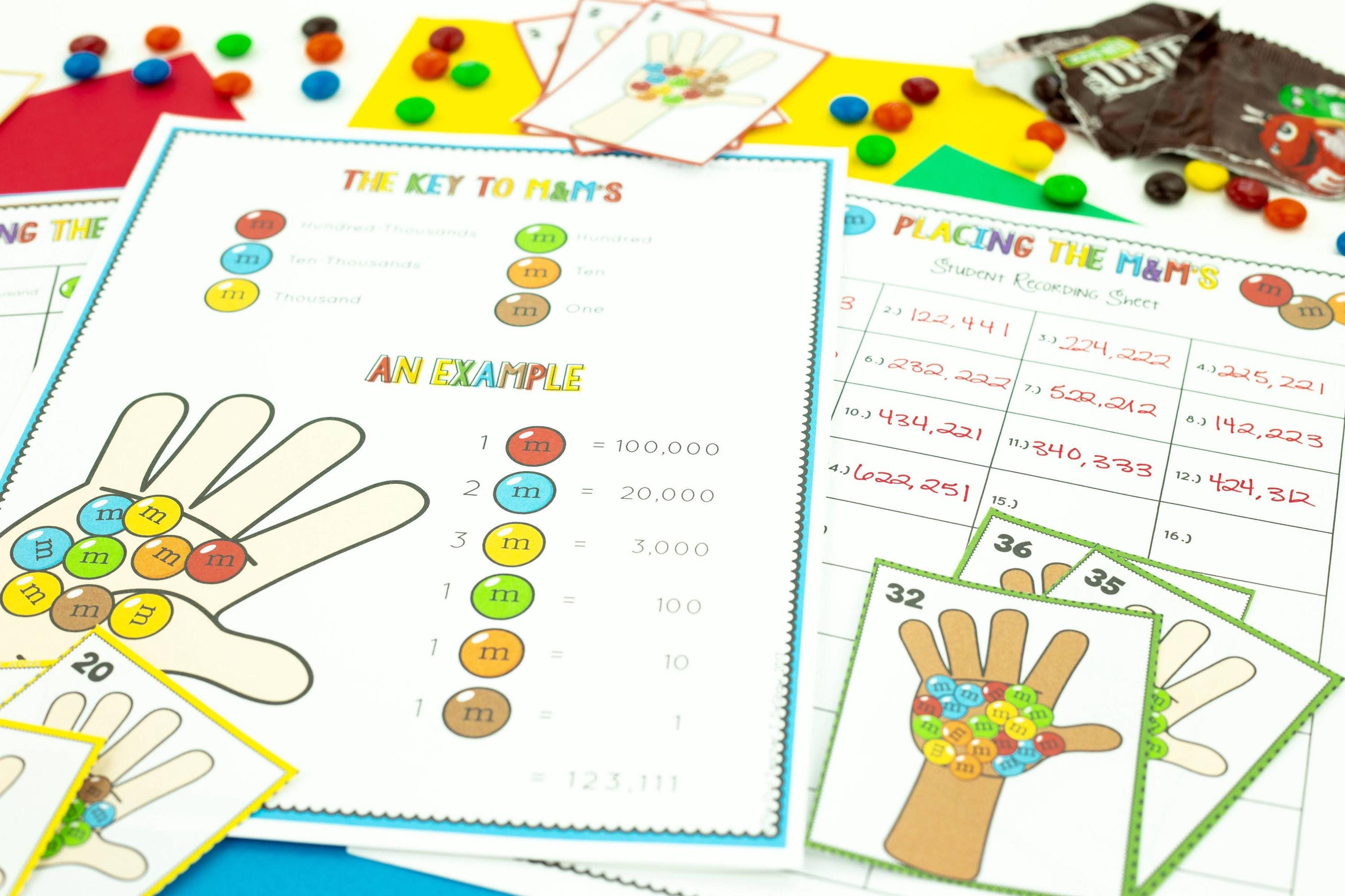 Place Value Multi-digit Numbers Math Game Multiplying by Tens Expanded ...