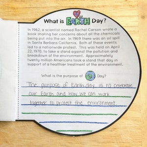 Earth Day Activities | Earth Day Writing and Craft Booklet - Etsy