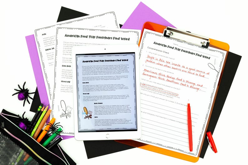 Nonfiction Reading Passages for 4th-5th Grade Inference Summarizing ...