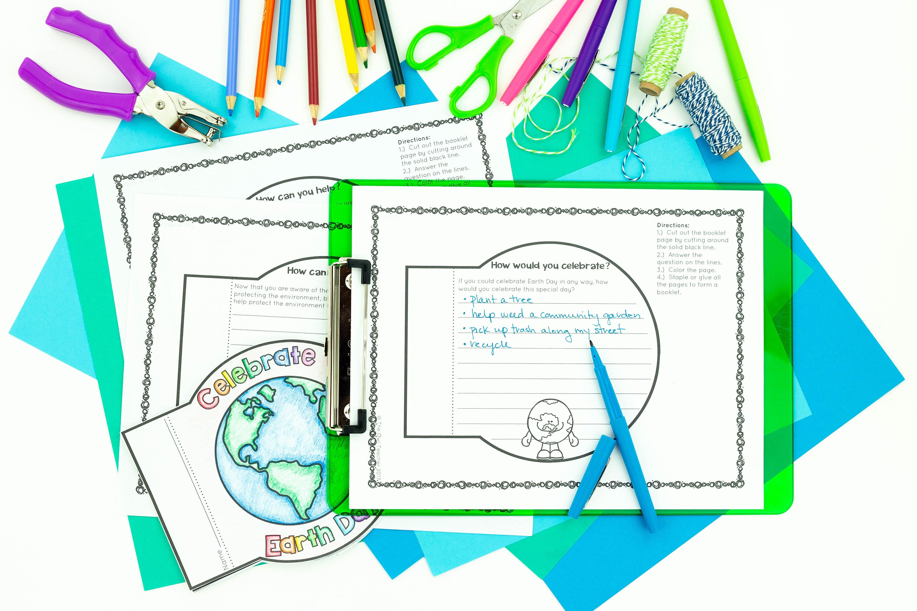 Earth Day Activities | Earth Day Writing and Craft Booklet - Etsy