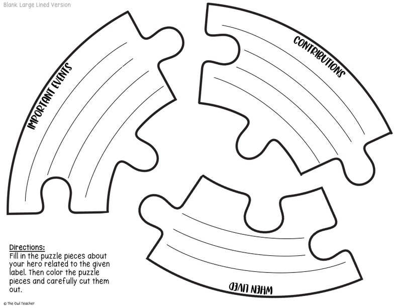Black History Month Activity - Black Hero Puzzle - Etsy