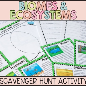 Ecosystems Scavenger Hunt Printable & Digital - Etsy