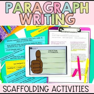 Paragraph Writing How to Write a Paragraph Scaffolding Activity - Etsy