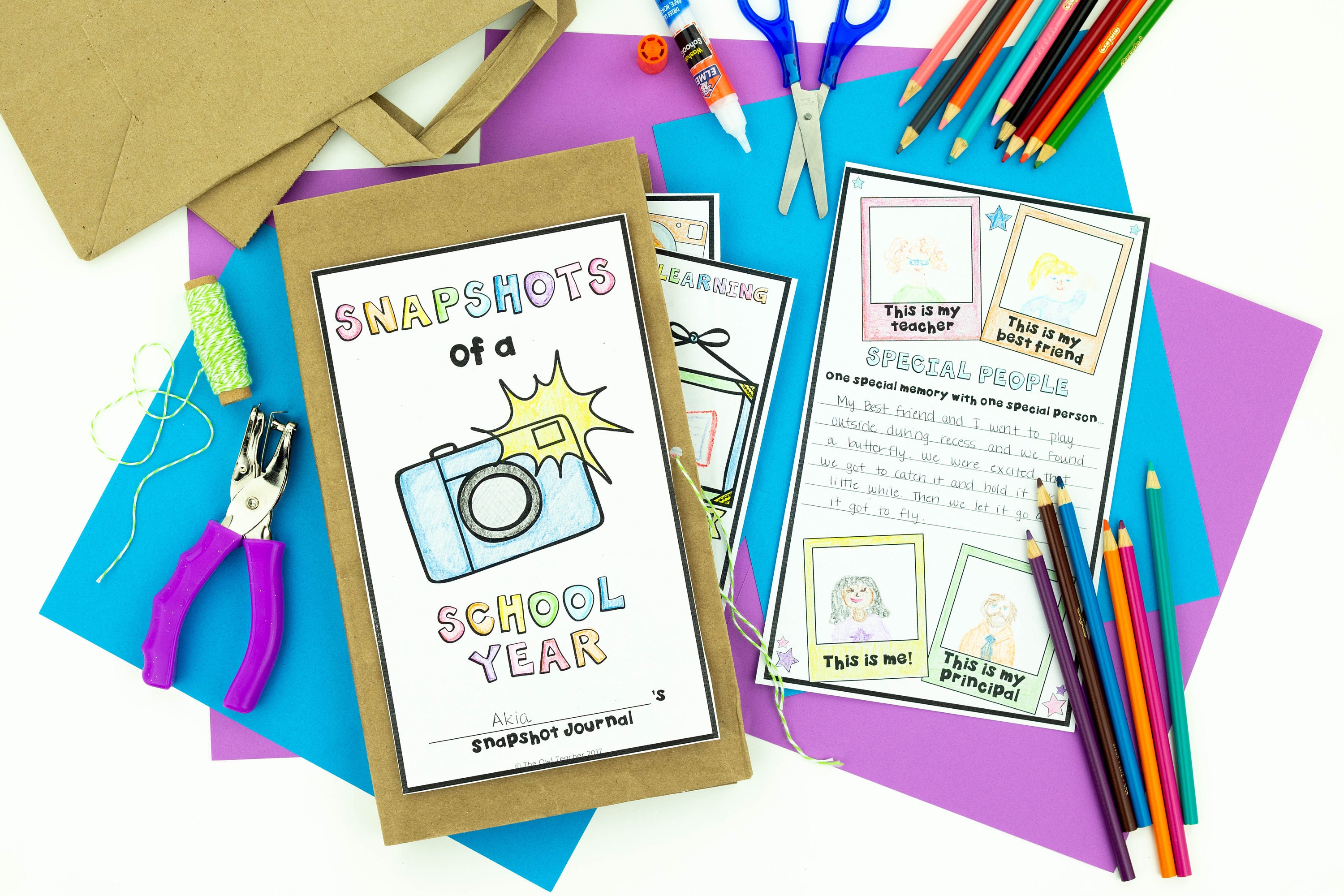 End of the Year Snapshots of a School Year Memory Book - Etsy