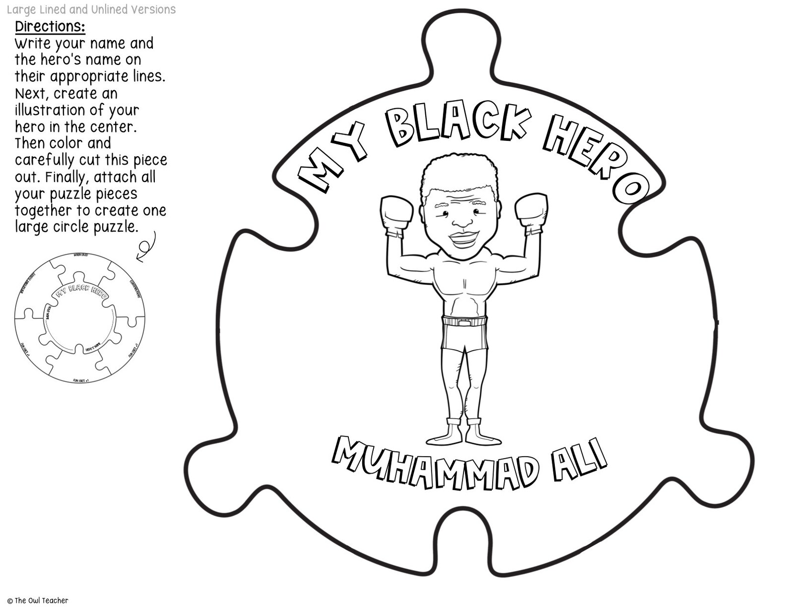 Black History Month Activity - Black Hero Puzzle - Etsy