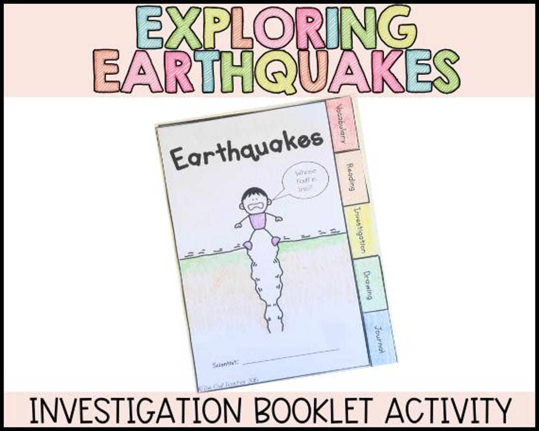 Earthquakes Science Investigation Booklet Hands-on Lab & Vocabulary ...