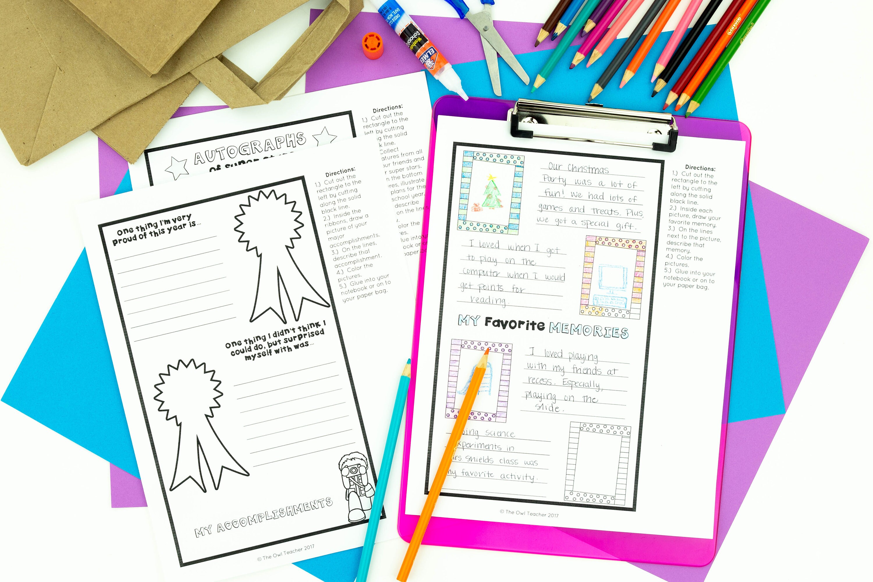 End of the Year Snapshots of a School Year Memory Book - Etsy