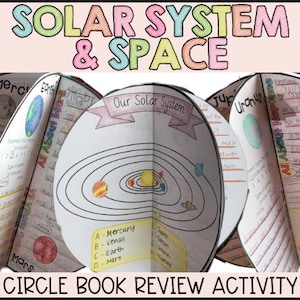 Solar Systems and Planets Circle Book Craftivity Printable & Google ...