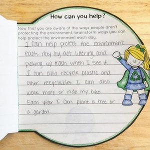 Earth Day Activities | Earth Day Writing and Craft Booklet - Etsy