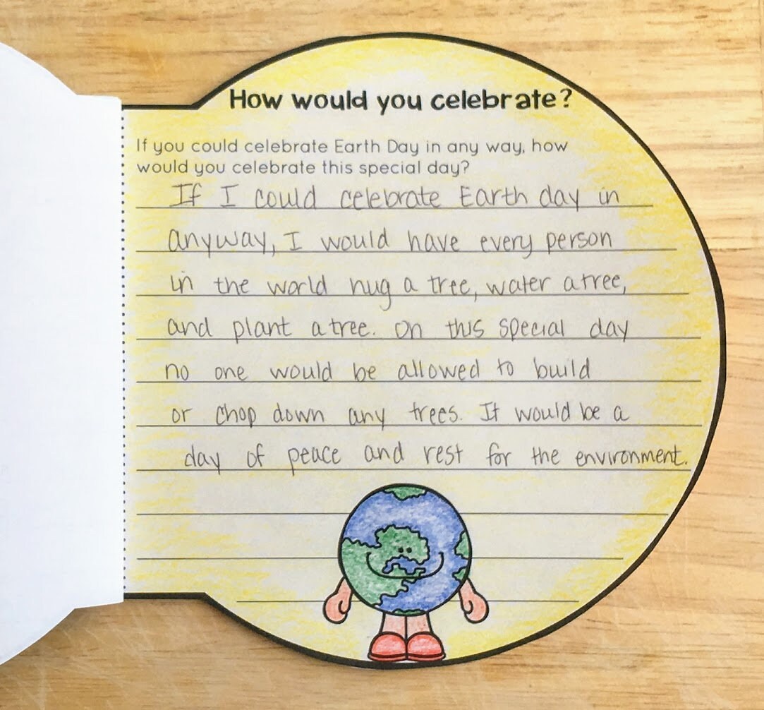 Earth Day Activities | Earth Day Writing and Craft Booklet - Etsy