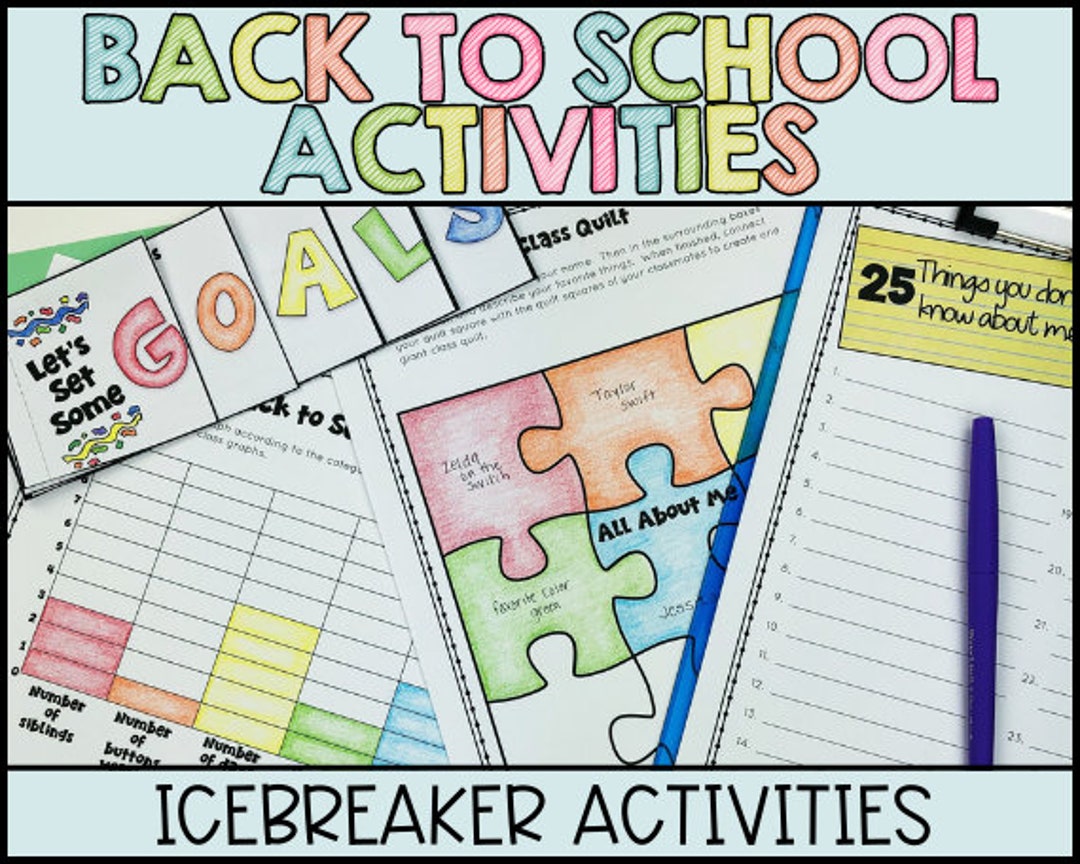 Back to School Ice Breaker Beginning of Year Activity - Etsy