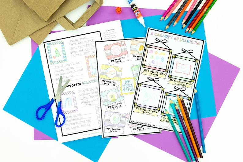End of the Year Snapshots of a School Year Memory Book - Etsy