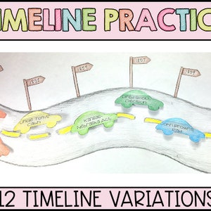 Timelines Timeline Activity Practice and Timeline Templates - Etsy