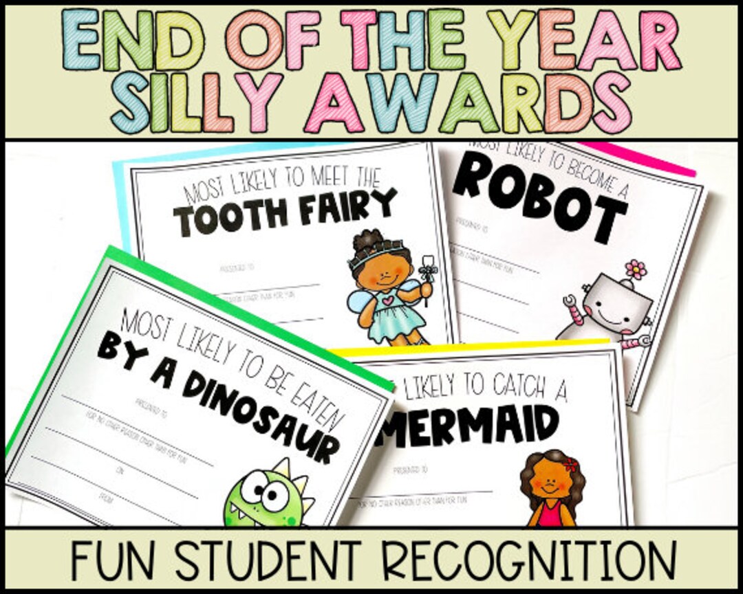 End of the Year Awards | Student Certificates | Class Awards - Etsy