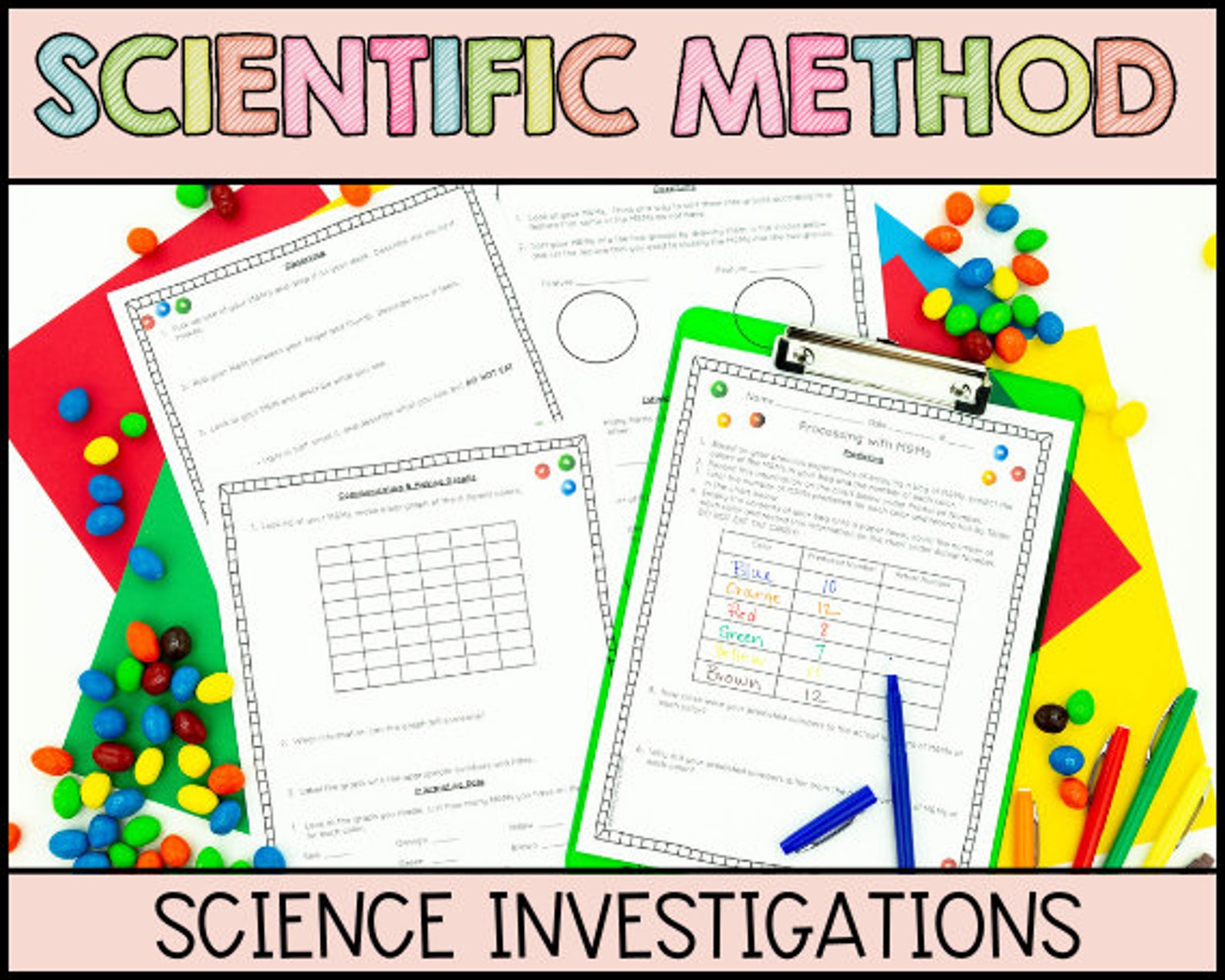 Scientific Method Worksheets Labs Lesson Plans Unit - Etsy