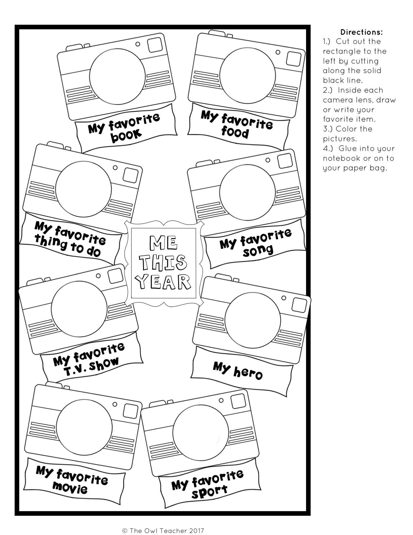 End of the Year Snapshots of a School Year Memory Book - Etsy