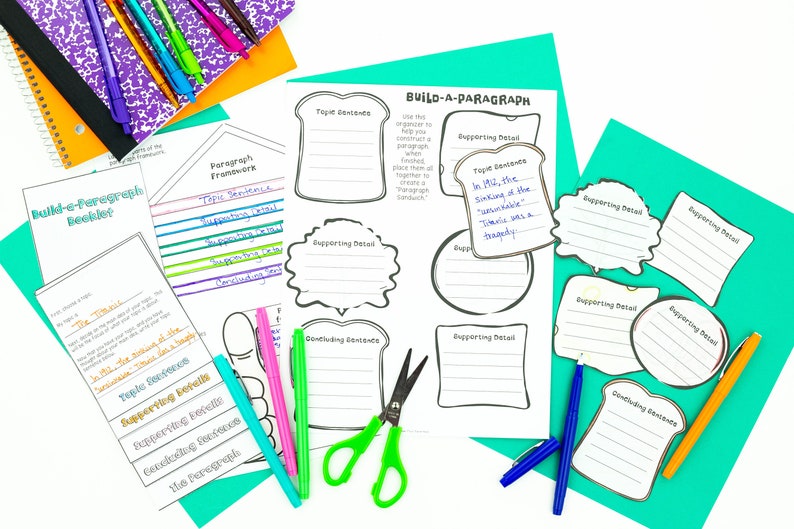 Paragraph Writing How to Write a Paragraph Scaffolding Activity - Etsy