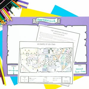 Geometry Project Based Learning Hands-on Map Skills Math Activity for ...