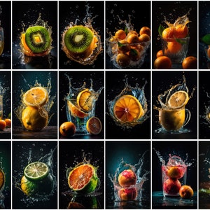 Ultimate Splash Art: 195 Fruit-inspired, High-res Pngs - Etsy