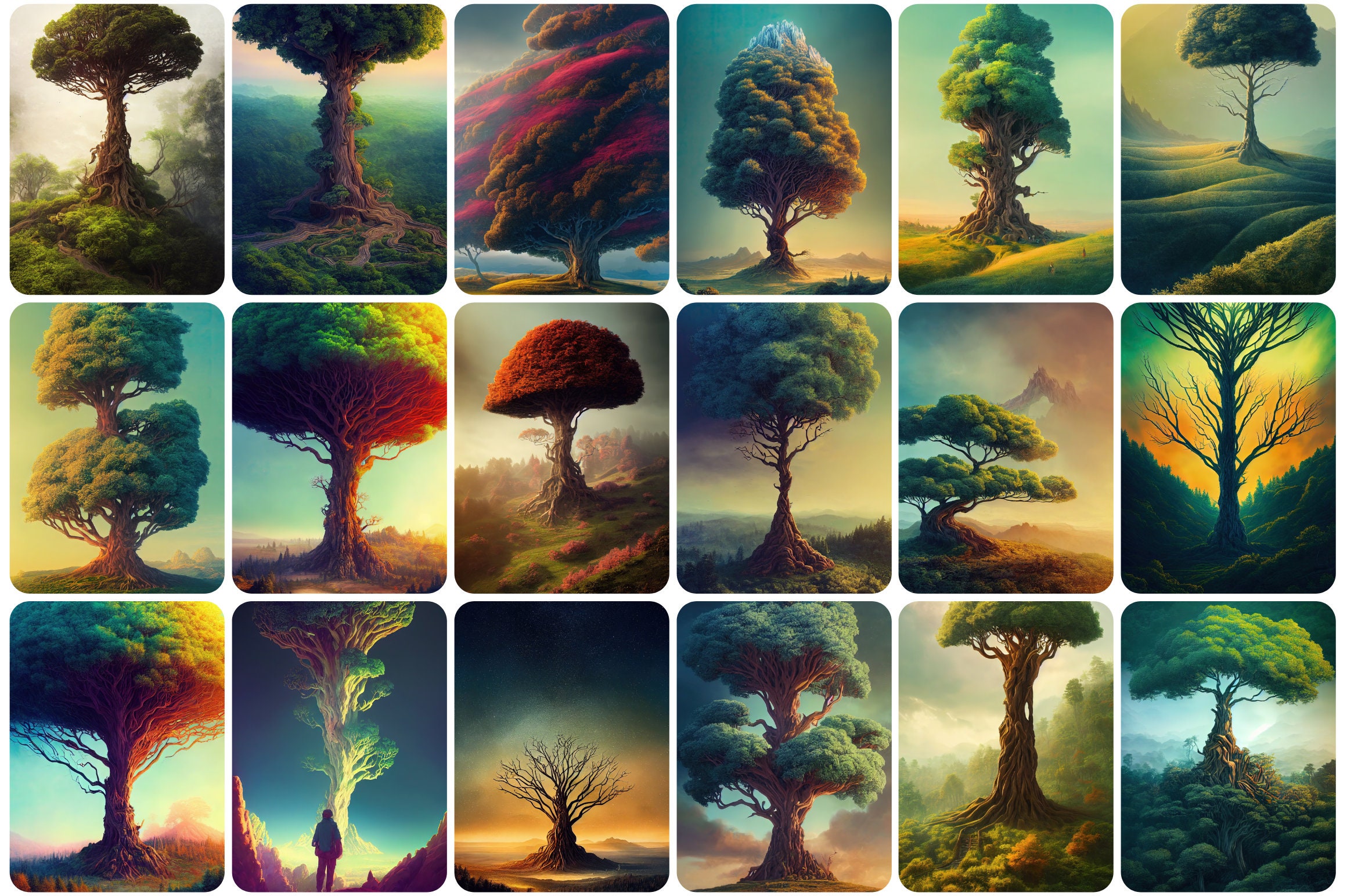 190 Surreal Tree Printable Wall Art Images - Etsy