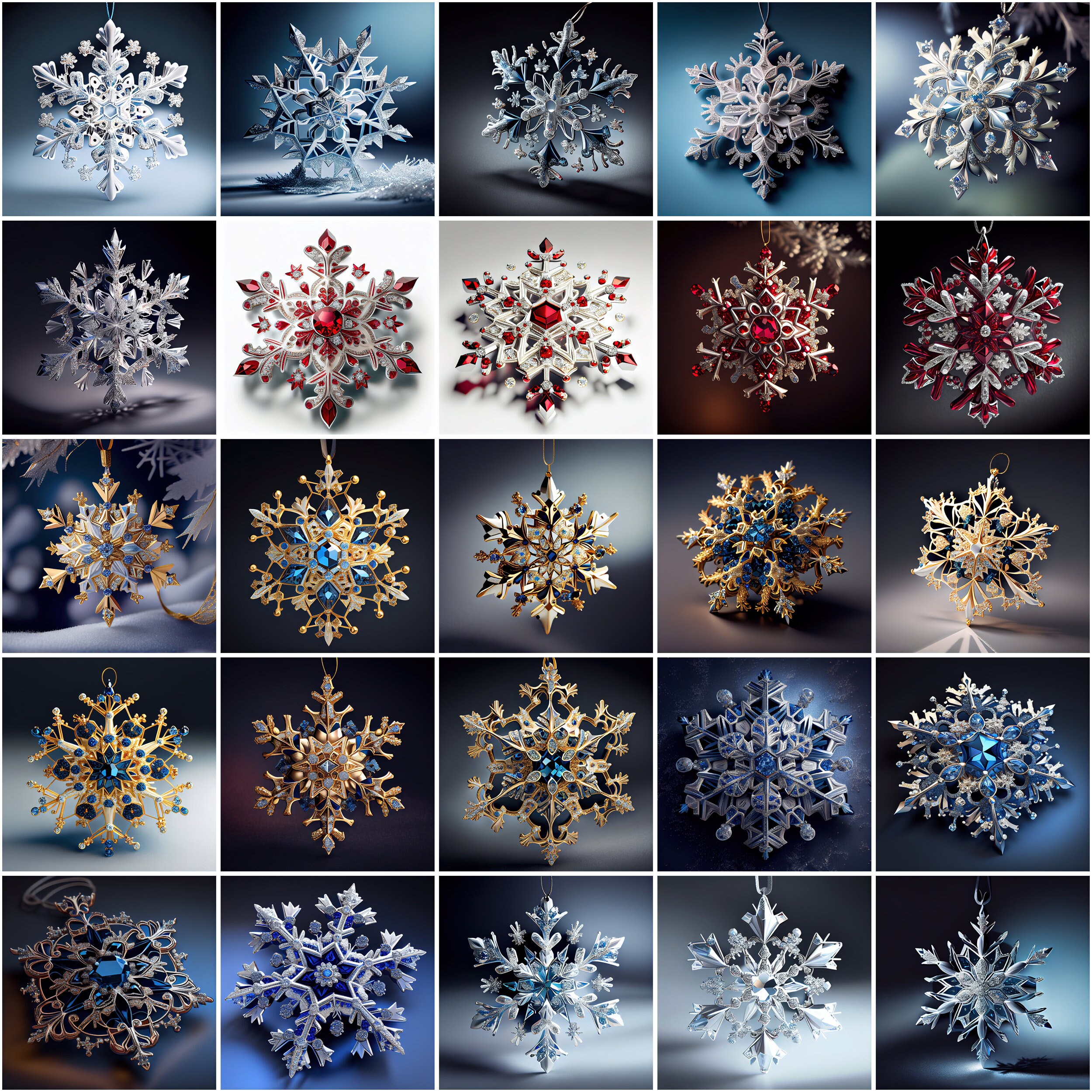 Download 170 Precious Snowflakes Clipart Images. Jewellery Images With ...