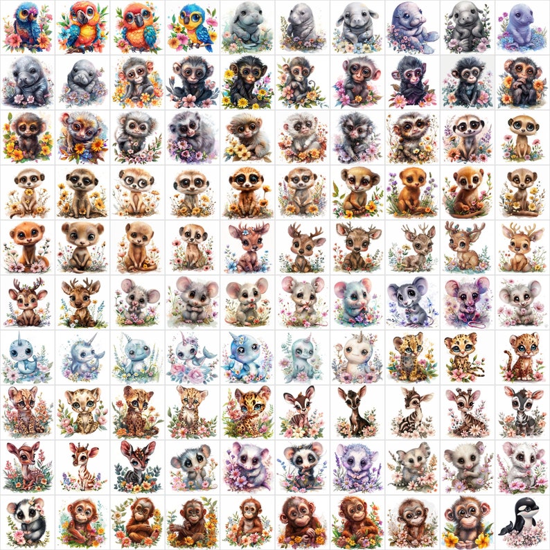 1250 Cute Animals Nestled in Beautiful Flowers - Your Ultimate Floral ...