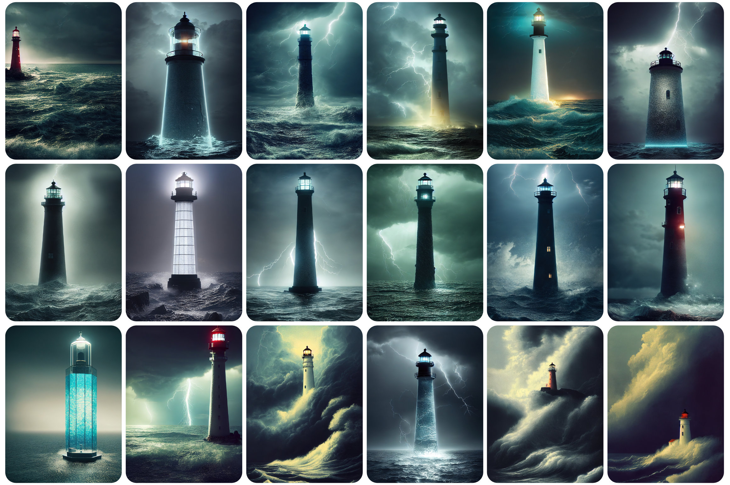 120 High-resolution, Printable Lighthouse Images Perfect for Home Decor ...