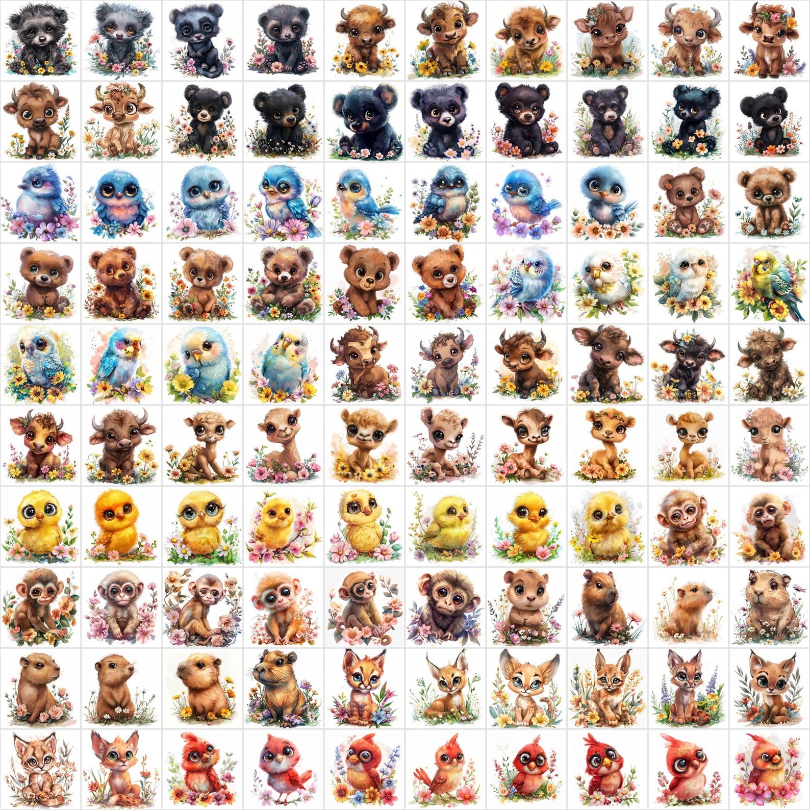 1250 Cute Animals Nestled in Beautiful Flowers - Your Ultimate Floral ...