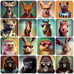 210 Printable Funny and Unique Animal Images - Perfect for Home Decor ...