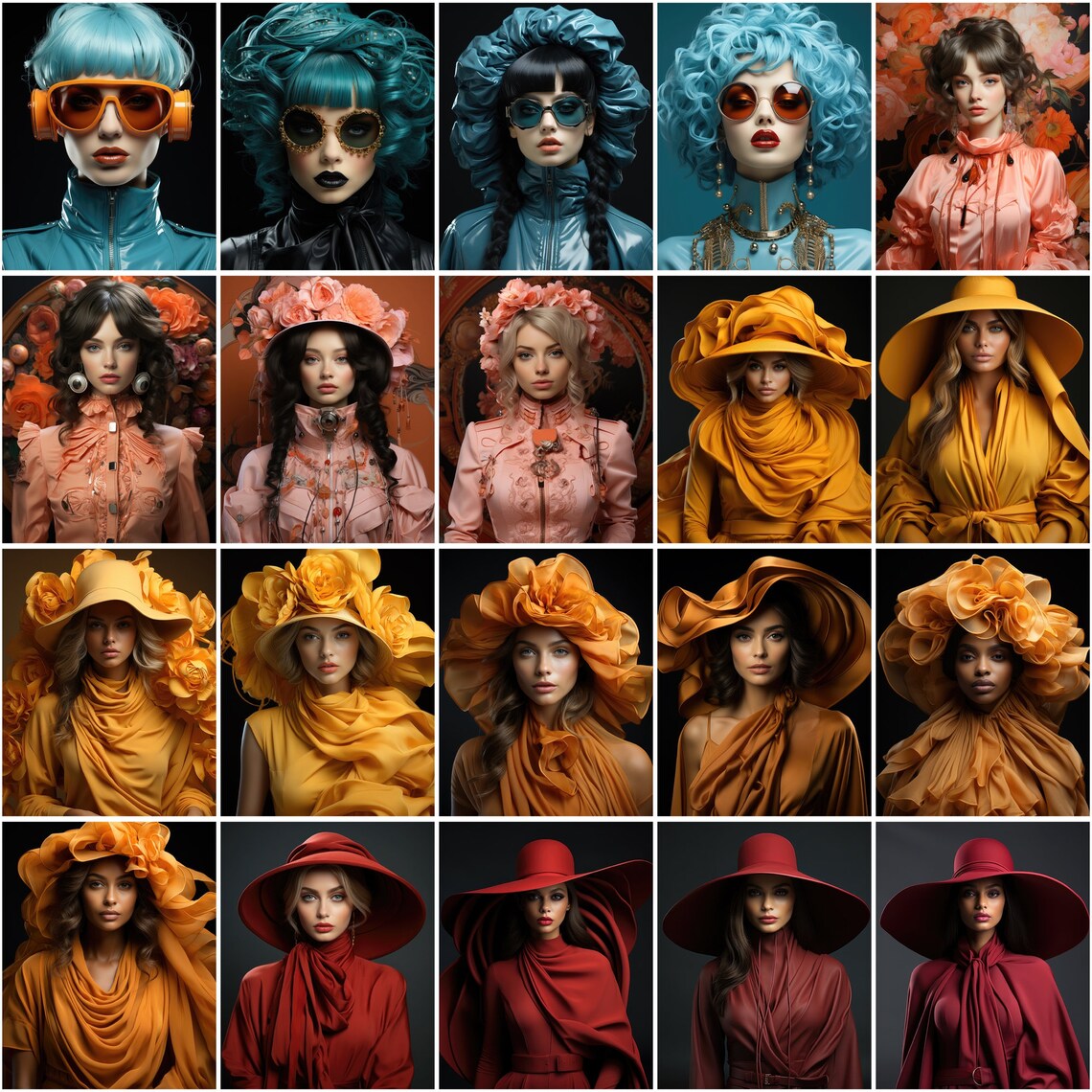 200 High-resolution PNG Images of Fashionable Women in Trendy - Etsy
