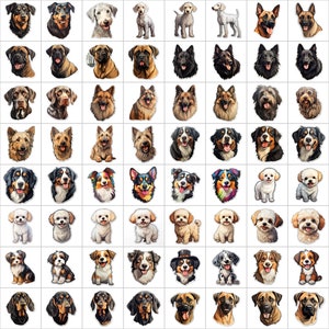 Ultimate Dog Breed Stickers Bundle - 2600 PNG Images With & Without ...