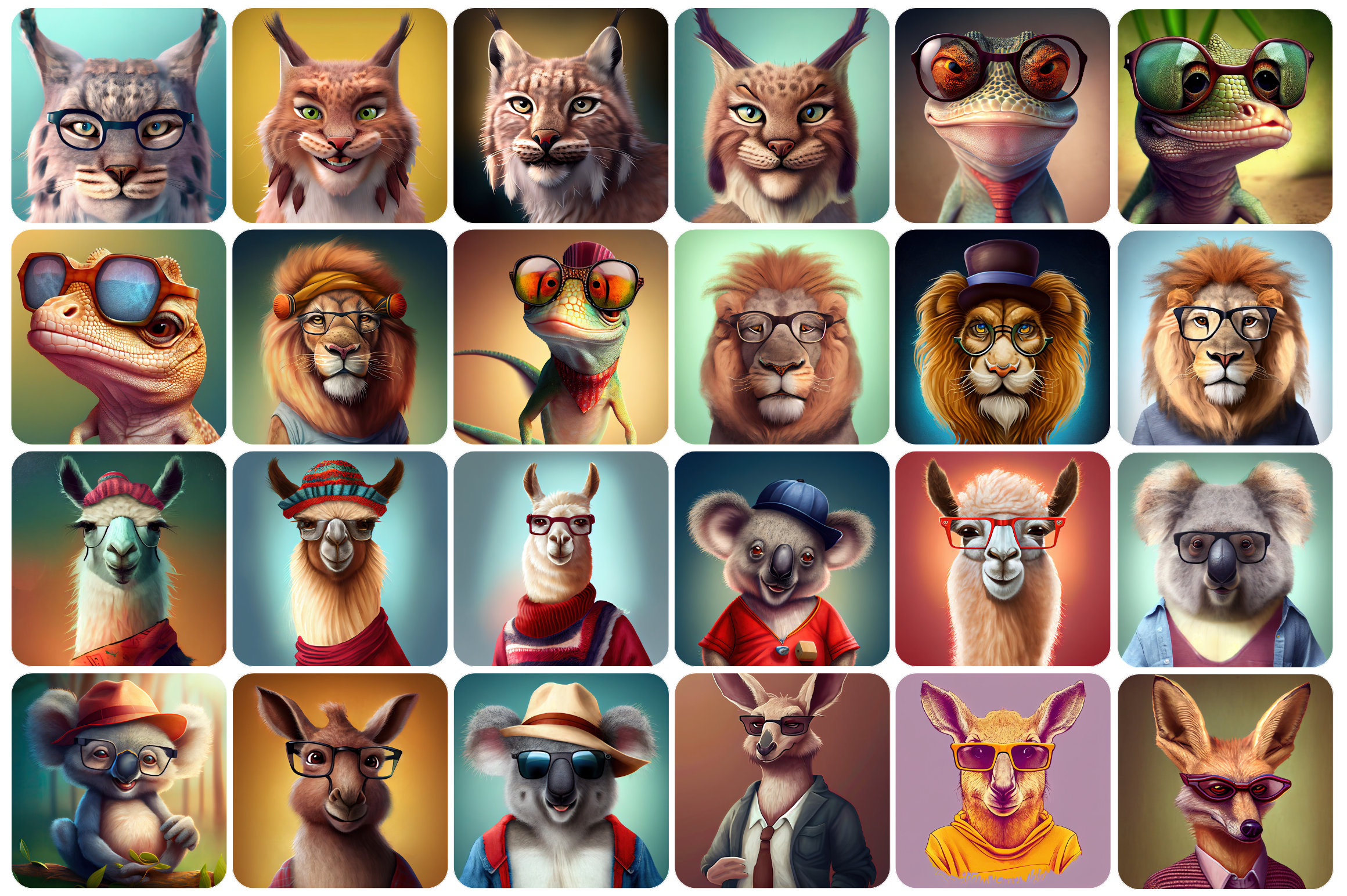 210 Printable Funny and Unique Animal Images Perfect for Home Decor ...