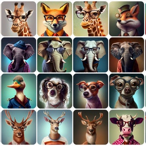 210 Printable Funny and Unique Animal Images - Perfect for Home Decor ...