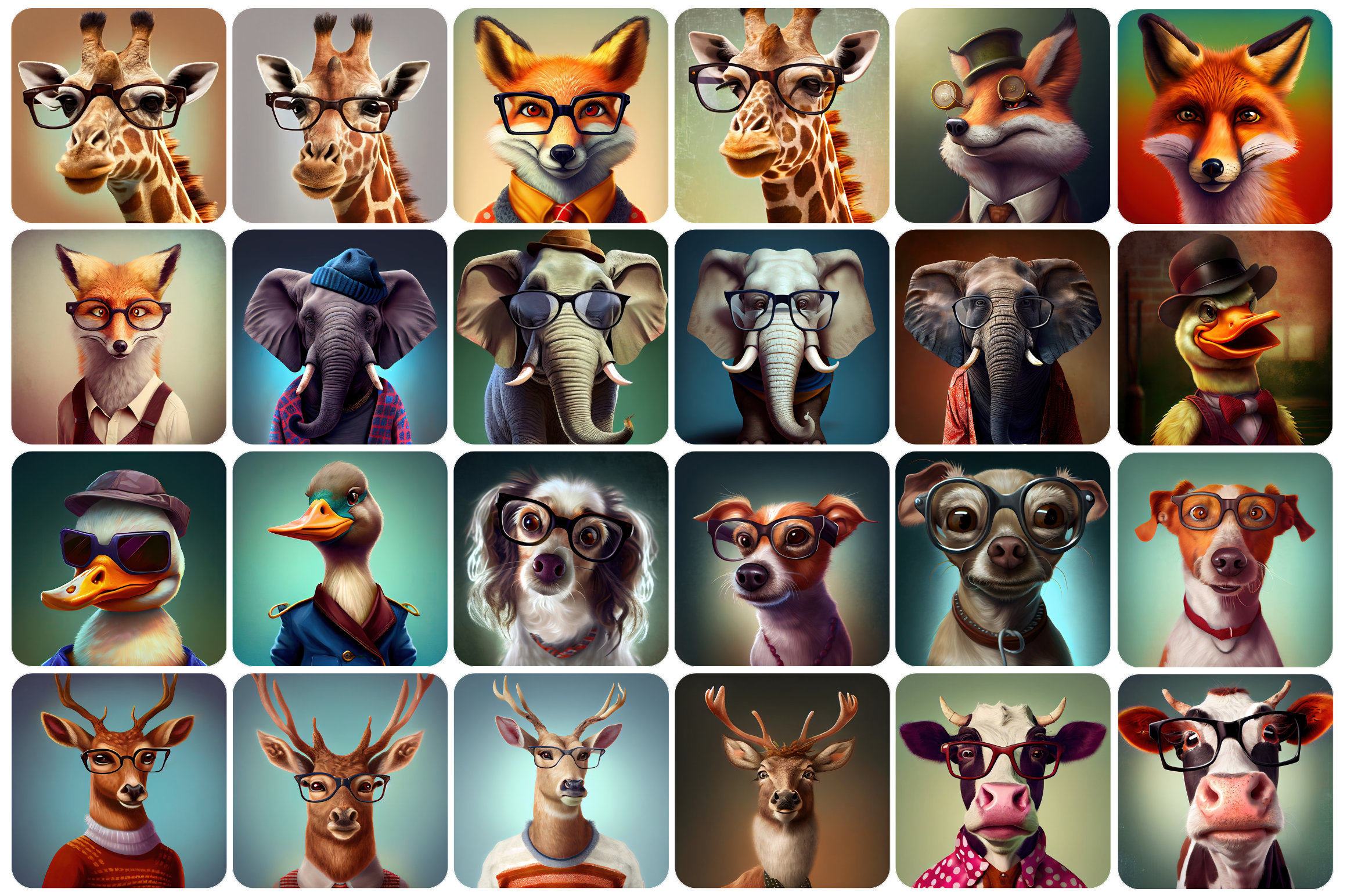210 Printable Funny and Unique Animal Images Perfect for Home Decor ...