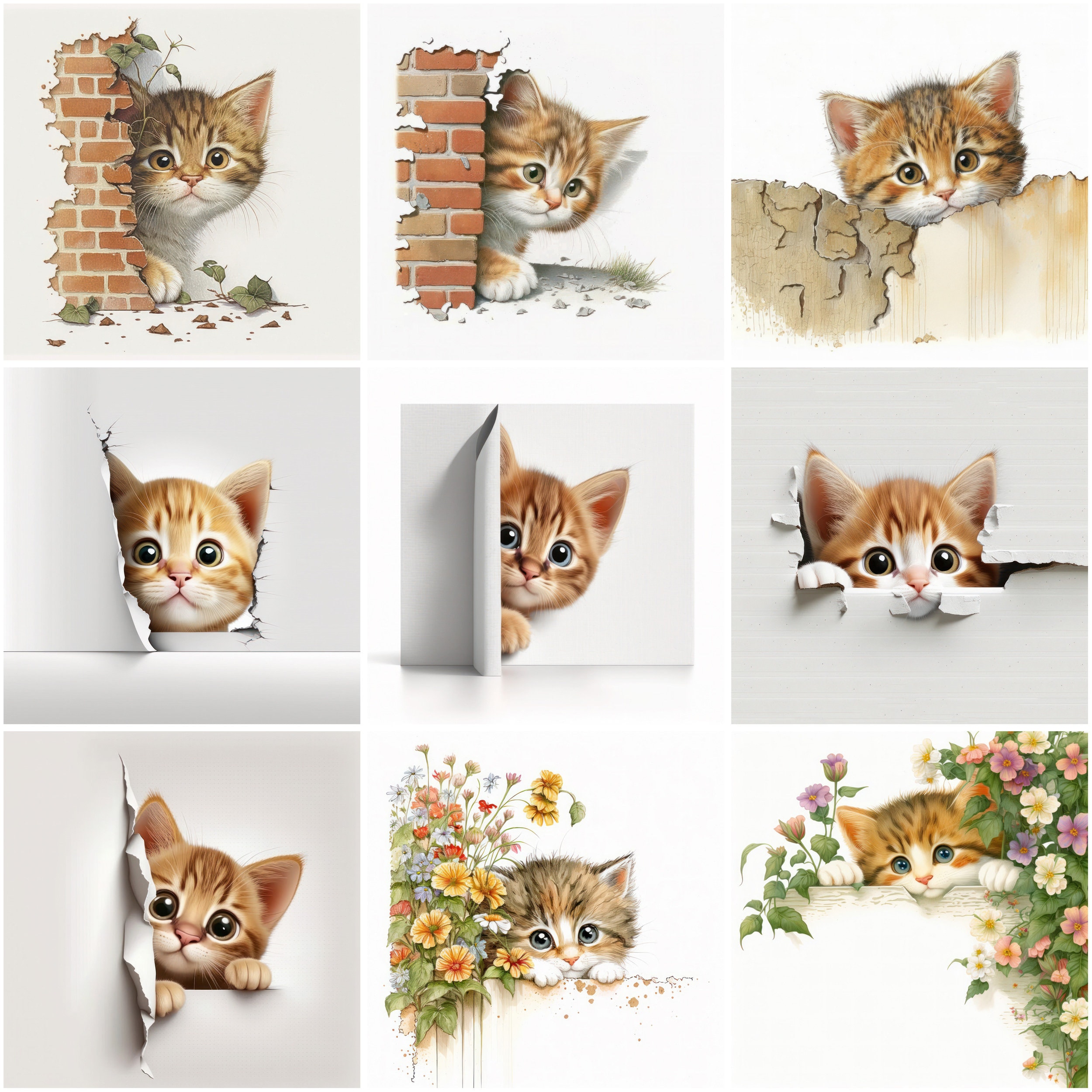Peekaboo Cats: Adorable Collection of 50 Playful Feline Images, Perfect ...