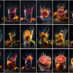 Ultimate Splash Art: 195 Fruit-inspired, High-res Pngs - Etsy