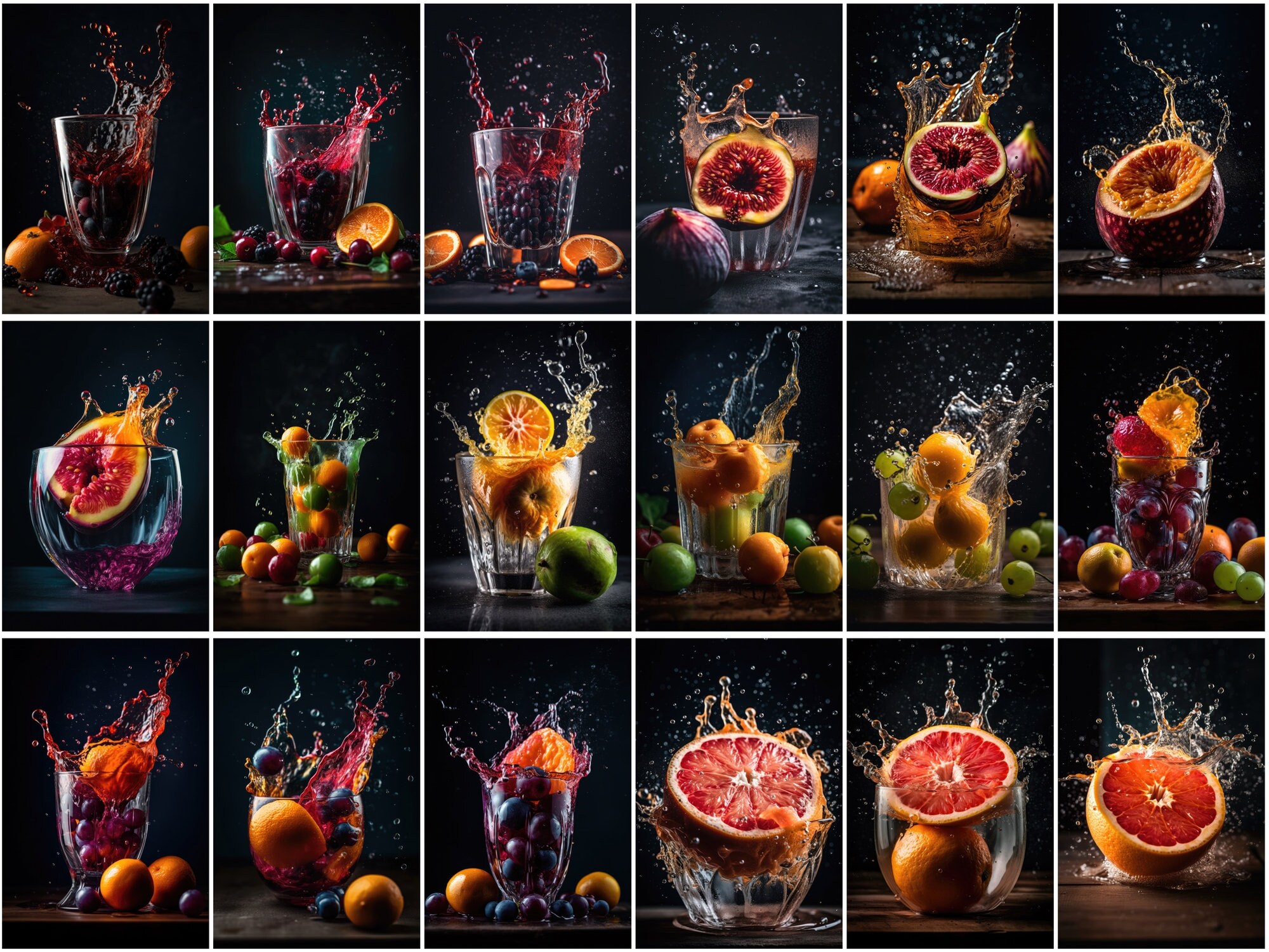 Ultimate Splash Art: 195 Fruit-inspired, High-res Pngs - Etsy