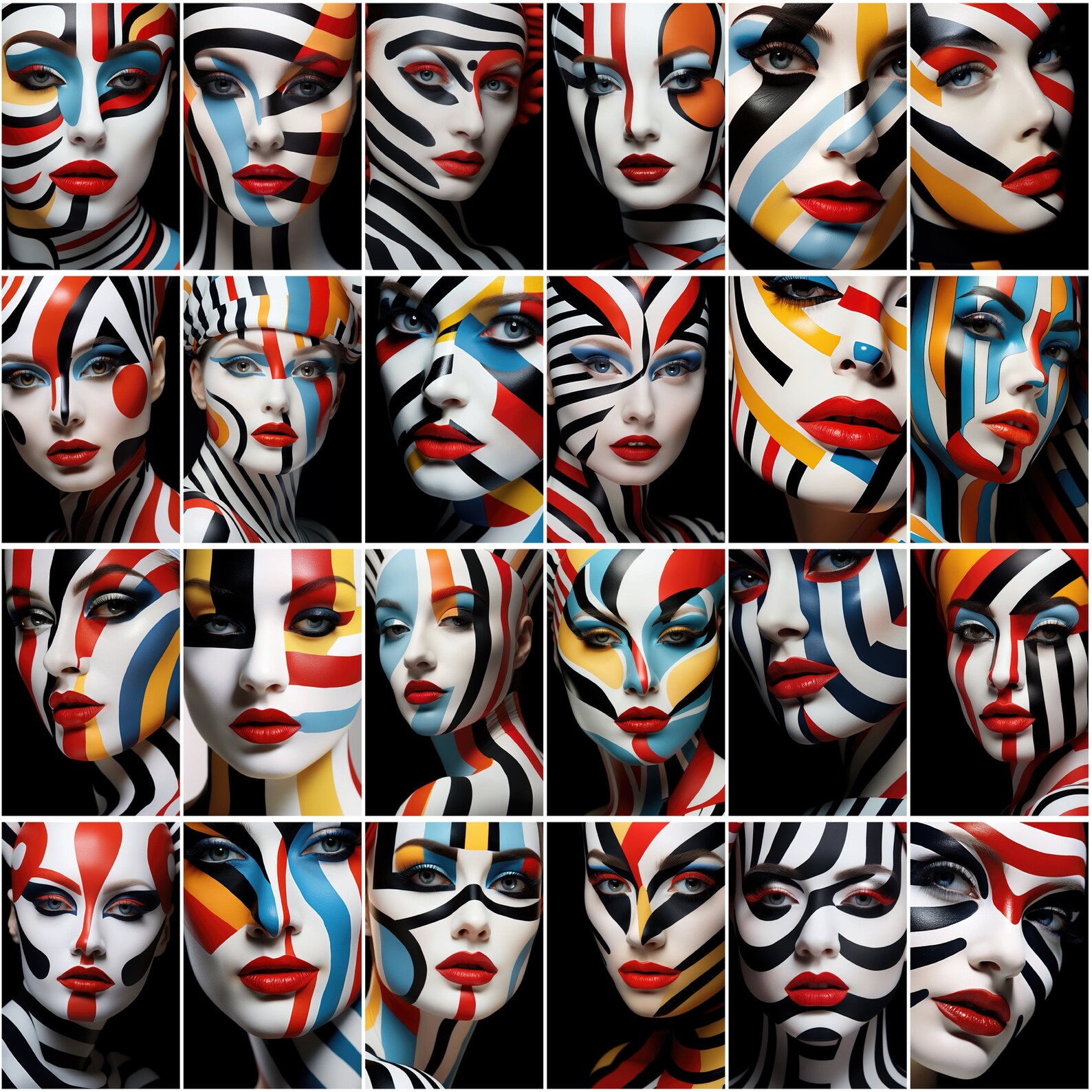 200 Artistic Portraits Bundle - Striking Illusion, Dramatic Makeup ...