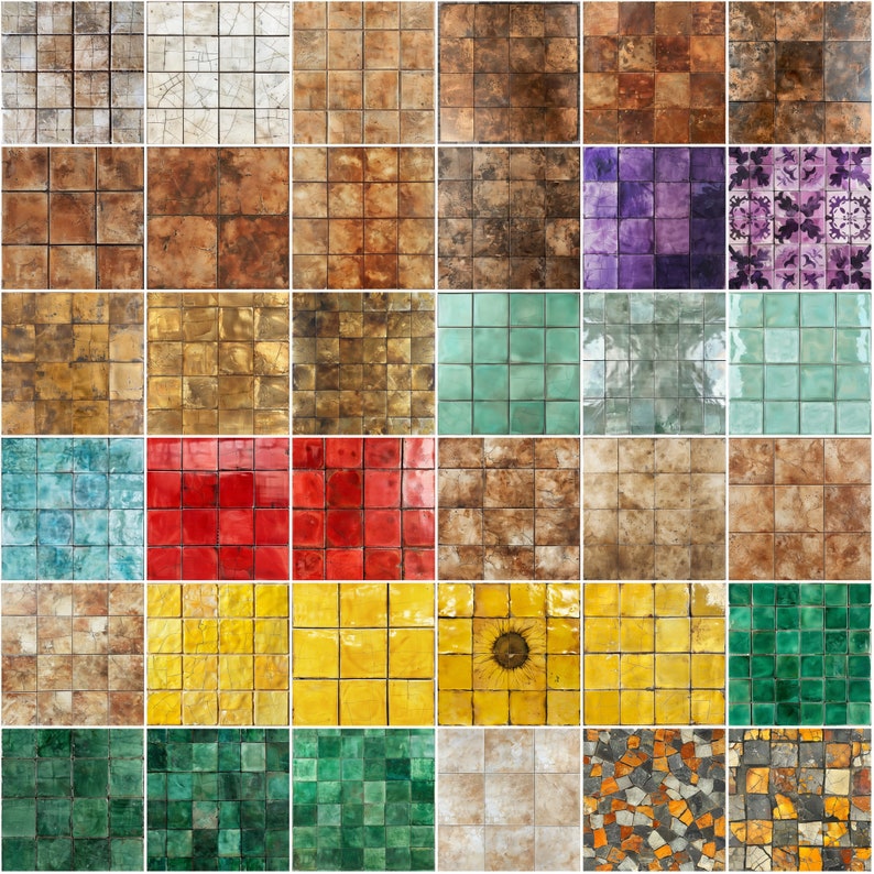 330 Ceramic Tile Seamless Patterns Bundle - High-resolution JPG ...