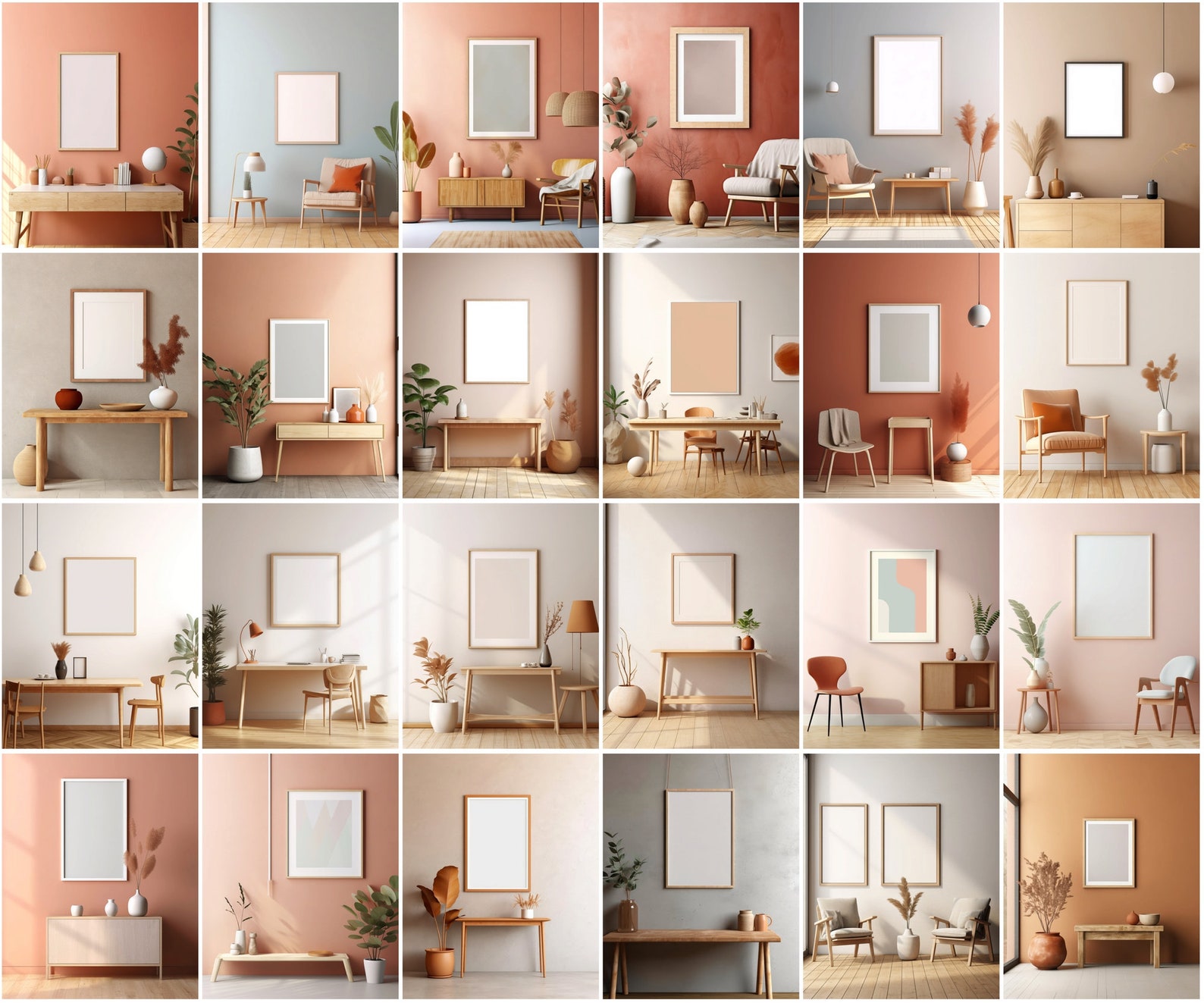 320 Scandinavian Frame Mockups Bundle Professional Wall Art Mockups - Etsy